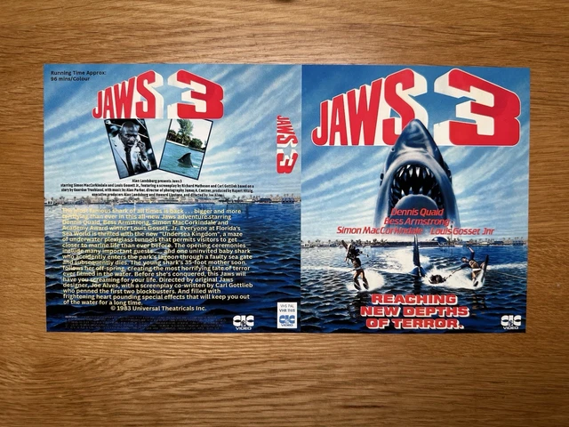 JAWS 3 (1983) Custom Sleeve 4K UHD Blu Ray Size £9.99 - PicClick UK