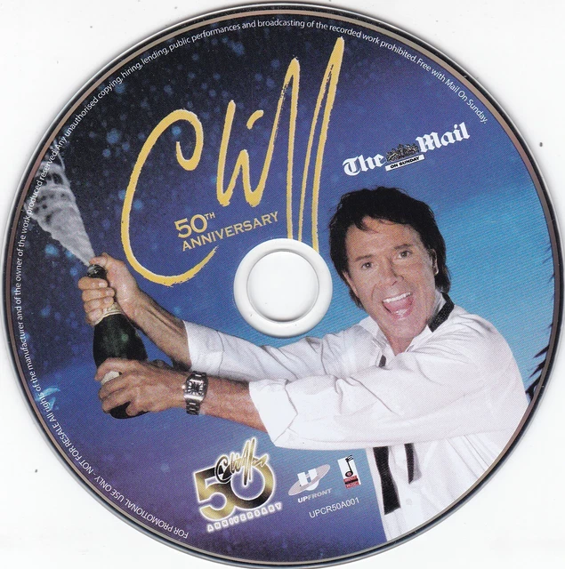 CLIFF 50TH ANNIVERSARY ( THE MAIL ON SUNDAY Newspaper CD ) EUR 1,90 ...