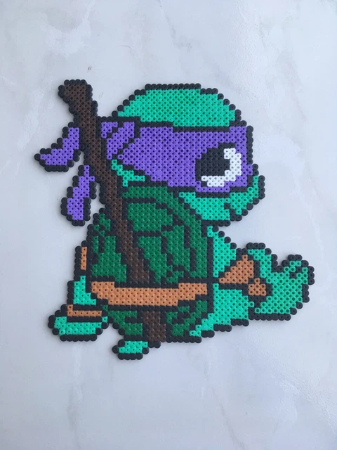 PIXEL ART / Perles A Repasser Tortue Ninja Donatello EUR 9,00 - PicClick FR