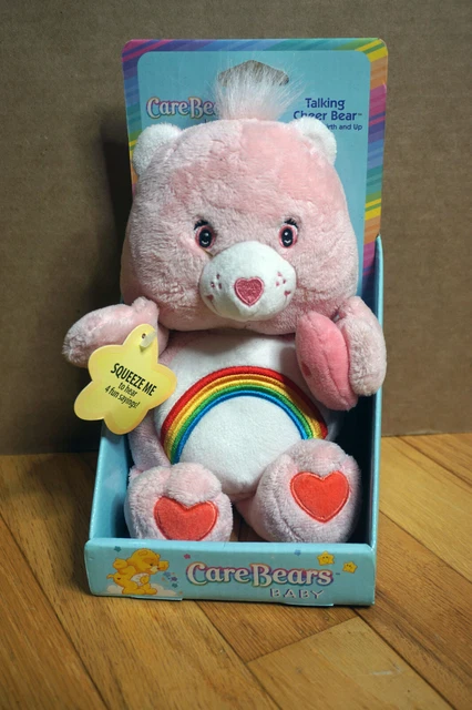 CARE BEARS BABY Talking Cheer Bear 9” Stuffed Plush Pink Brand New £7. ...