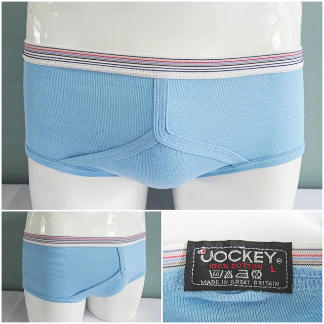 VINTAGE JOCKEY Briefs 1980s Mens Pants Underpants Unused Blue Y Fronts ...