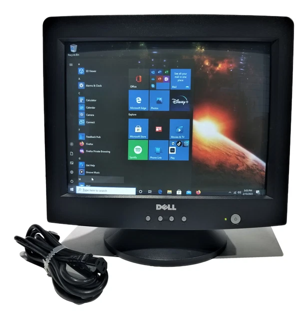 DELL E773S 17& CRT VGA Computer Monitor 1280x768px Retro Gaming Retro ...