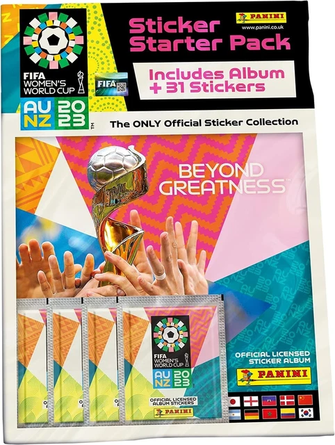 PANINI FIFA 2023 Women's World Cup Sticker Collection Starter Pack ...