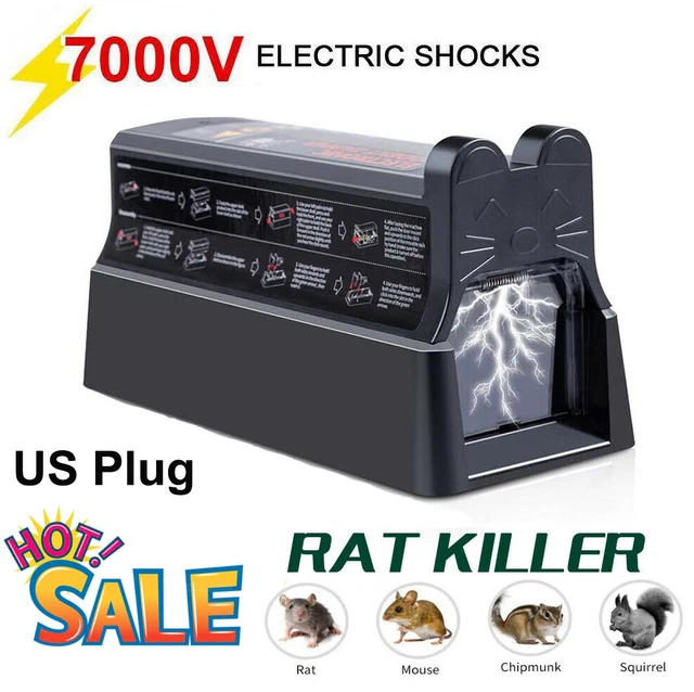 ELECTRONIC MOUSE TRAP Mice Rat Killer Victor Pest Control Electric ...