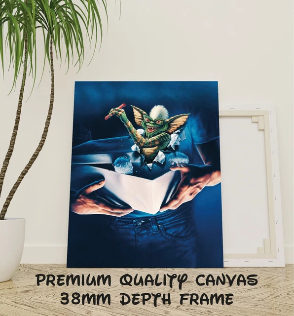 GREMLINS CLASSIC ANNI 80 film horror grande stampa artistica su tela a0 ...