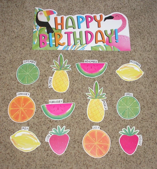TEACHER CLASSROOM DECOR: Birthdays Back-to-School Bulletin Board Set £3 ...