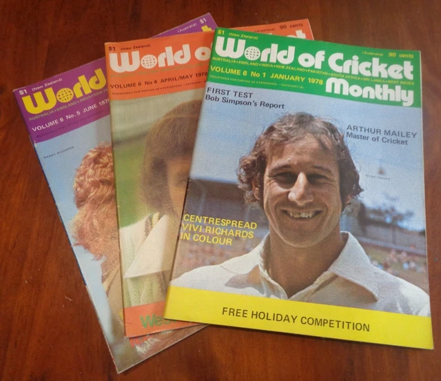 1978 WORLD OF CRICKET MAGAZINES x 3 $20.95 - PicClick AU