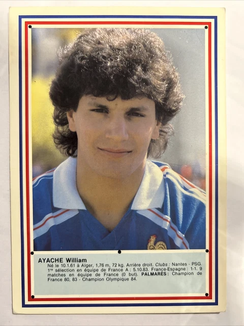 FOOTBALL. CP. AYACHE William. Coupe Du Monde 1986 MEXICO. série ...