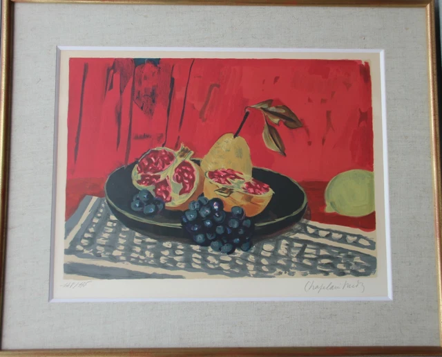 ROGER CHAPELAIN-MIDY - Lithographie signée numérotée nature morte ...