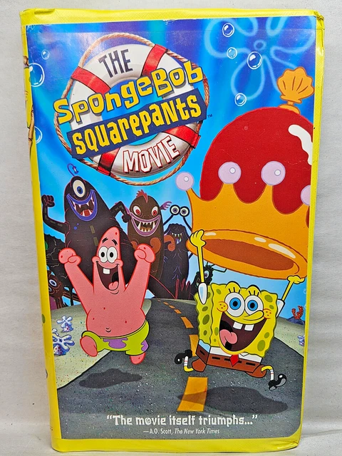 THE SPONGEBOB SQUAREPANTS Movie VHS Tape 2005 Clamshell £27.89 ...
