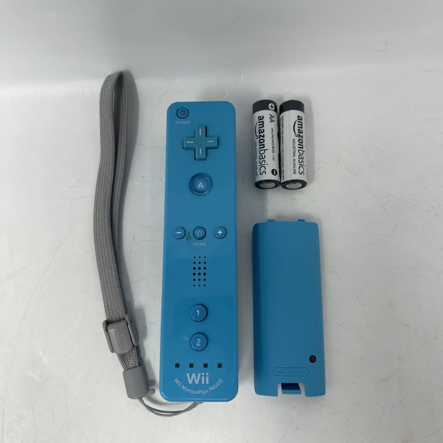 NINTENDO OEM MOTION Plus Wii Mote Remote Blue Controller Official RVL ...