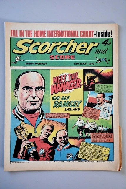 VINTAGE BRITISH FOOTBALL Comic, Scorcher and Score, 12 May 1973 EUR 5 ...