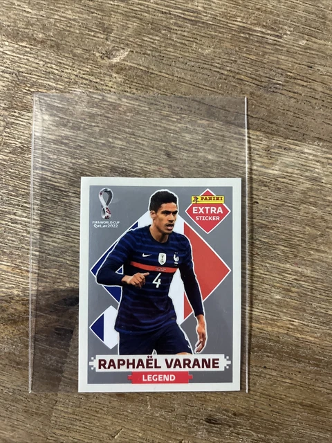 PANINI QATAR WORLD Cup Extra Sticker 2022 Legend Raphael Varane Silver EUR 49,00 - PicClick DE