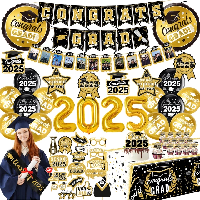 GRADUATION DECORATIONS CLASS of 2025graduation photo booth ...