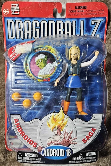 DRAGON BALL Z Androids Saga ANDROID 18 Action Figure Irwin Toys NEW CIB ...
