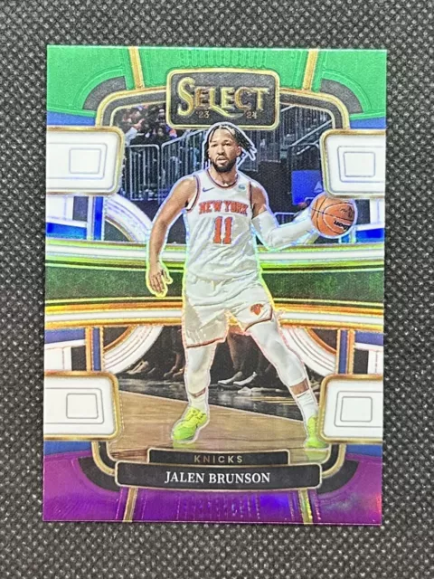2023 24 Panini Select Jalen Brunson 7 Concourse Tri Color Prizm Ny