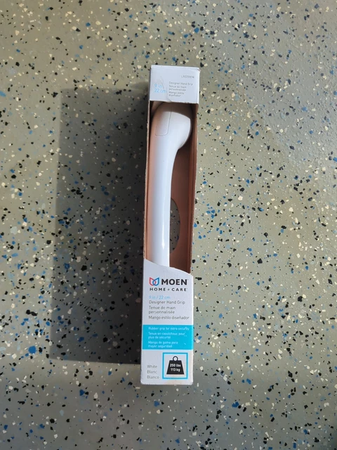 MOEN LR2250DW 9-INCH Home Care Designer Hand Grip, Glacier White $14.86 ...