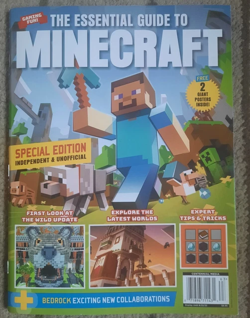 ESSENTIAL GUIDE TO Minecraft Special Edition Magazine w 2 Giant Posters ...