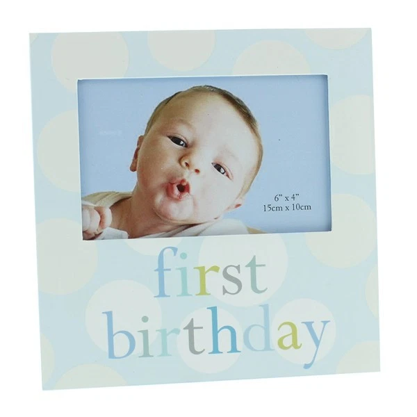 PHOTO FRAME FIRST Birthday - Blue £6.52 - PicClick UK