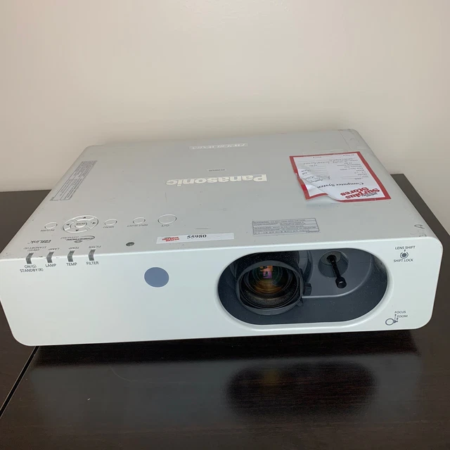 PANASONIC FW430 WXGA— 3779 Lamp Hours (Green Screen)— Read Description ...