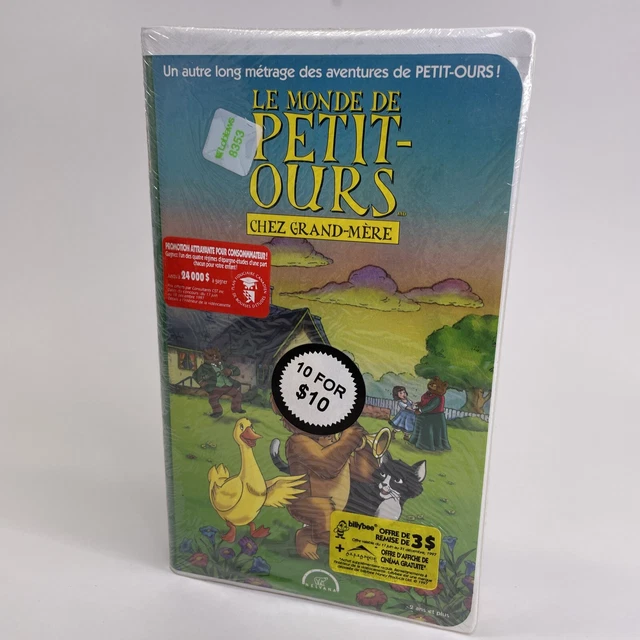 RARE LE MONDE De Petit-Ours, Chez Grand-Mere (VHS, 1997) BRAND NEW ...