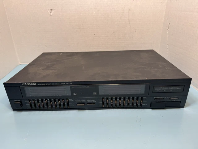 VINTAGE KENWOOD GE-76 9-Band Stereo Graphic Equalizer Spectrum Analyzer ...