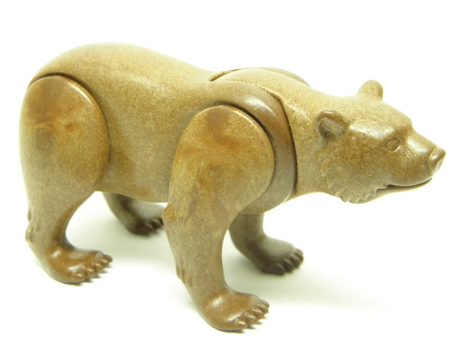 PLAYMOBIL BEAR OSO Animaux Sauvages Wildlife Forêt Rivière Ourson ...