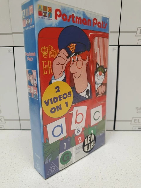 POSTMAN PAT VHS RARE 2 on One Video ABC & 123 Video tape 1990 ABC £14. ...