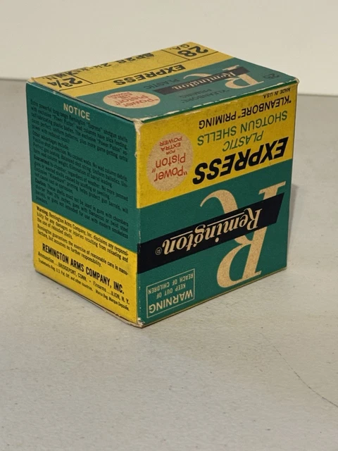 VINTAGE REMINGTON EXPRESS 28 Ga. Shotgun Shell box - Empty $7.00 ...