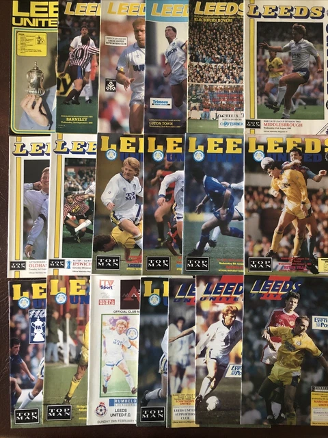 COLLECTION OF LEEDS United football programmes £6.00 - PicClick UK