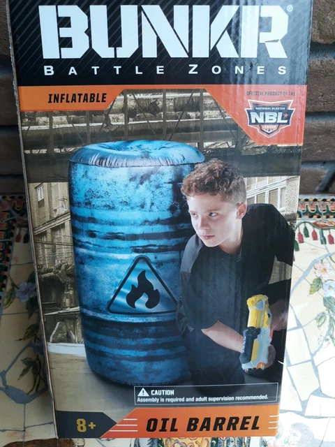 NEW BUNKR BATTLE Zones Inflatable OIL BARREL Bunker NBL Paintball ...
