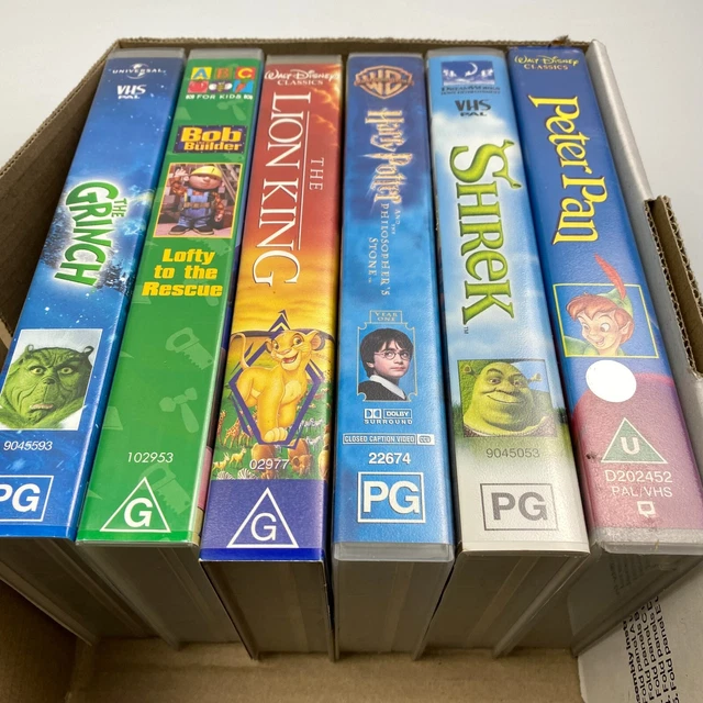 KIDS VHS DISNEY Movies Video Lion King Shrek Peter Pan Lot £18.31 ...