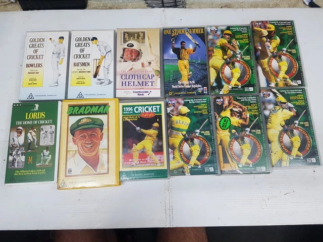 CRICKET VHS VIDEOS X 12 Collectible $39.95 - PicClick AU
