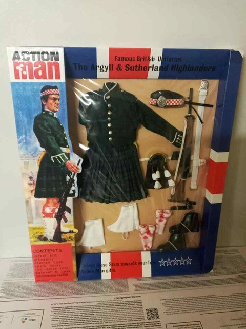 ACTION MAN ARGYLL & Sutherland Highlanders carded uniform 40th ...
