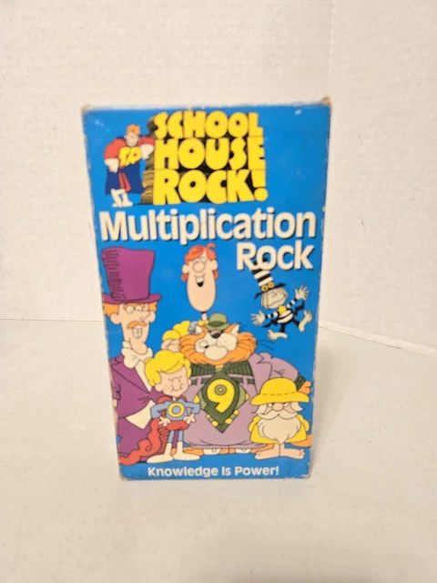 VINTAGE 1987 SCHOOLHOUSE Rock! - Multiplication Rock VHS Tape (ABC ...