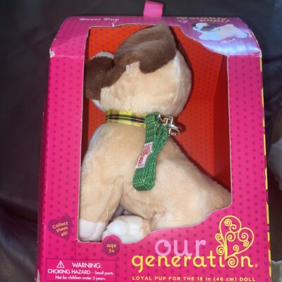 OUR GENERATION BOXER Pup Posable Pup Puppy Dog Collection Plush NEW! £ ...