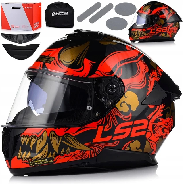 MOTORRADHELM | LS2 FF808 STREAM II Drako | Integralhelm | Helm mit ...