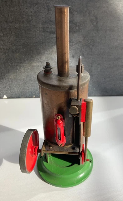 VINTAGE UPRIGHT STEAM Engine Hand Built By Close Relative But Know ...