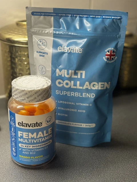 ELEVATE BUNDLE MULTI Collagen SuperBlend Chocolate Women’s Gummies ...