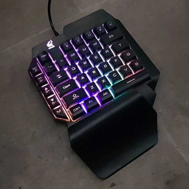 GAME PAD K15 One-Handed RGB Gaming Keyboard USB Ziyou Lang EUR 10,82 ...
