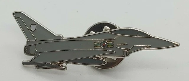 ROYAL AIR FORCE RAF Eurofighter Typhoon Fighter Jet Pin Badge 40 mm ...