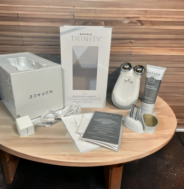 NUFACE TRINITY WHITE FDA Cleared Microcurrent Complete Facial Toning ...