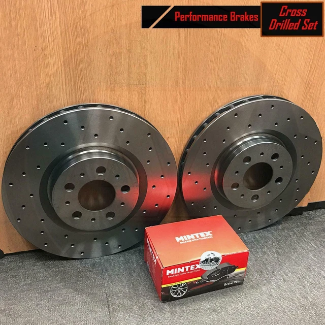 FOR LAND ROVER Discovery 3 Range Rover Sport Front Drilled Brake Discs ...