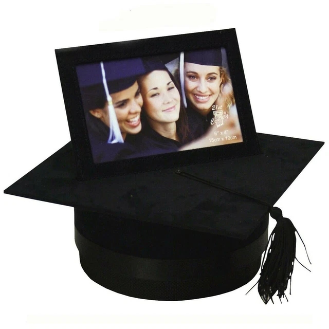 GRADUATION BOÎTE MÉMOIRE Avec Cadre Photo Mortier Tableau Chapeau ...