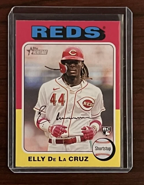 CARTA ROOKIE 2024 Topps Heritage Elly De La Cruz RC Cincinnati rossi #473 EUR 5,64 - PicClick IT