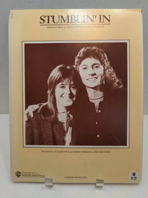 STUMBLIN IN SUZI Quatro Chris Norman Sheet Music Piano Voice Guitar 70s ...