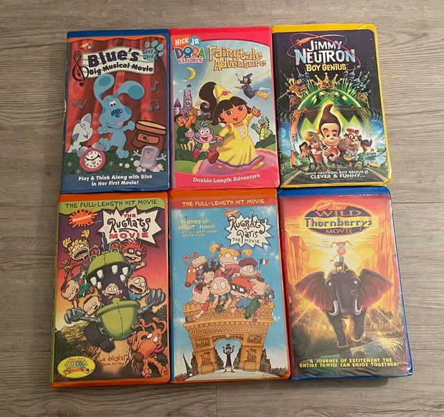 BLUES CLUES DORA The Explorer Rugrats VHS Lot 6 NICK JR Nickelodeon ...