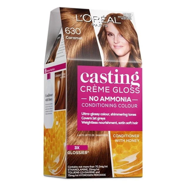 L'OREAL PARIS CASTING Creme Gloss 630 Caramel Semi-Permanent Hair Dye ...