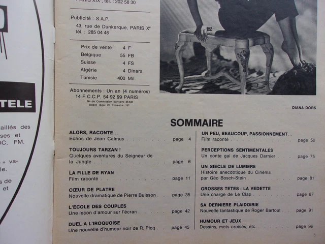 MON FILM MAGAZINE-MAURICE Ronet-Lucienne Hamon-Robert Mitchum-Sarah ...