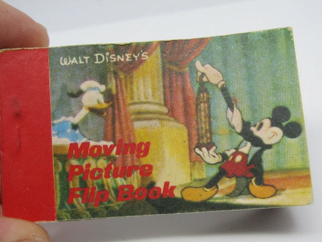 DISNEY MOVING PICTURE Flip Book Mickey Magician Magic Donald Duck £28. ...